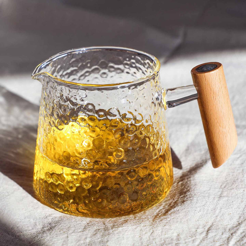 Small Glass Teapot - Hammer Impression Infuser Teapot (400ml) – EILONG®