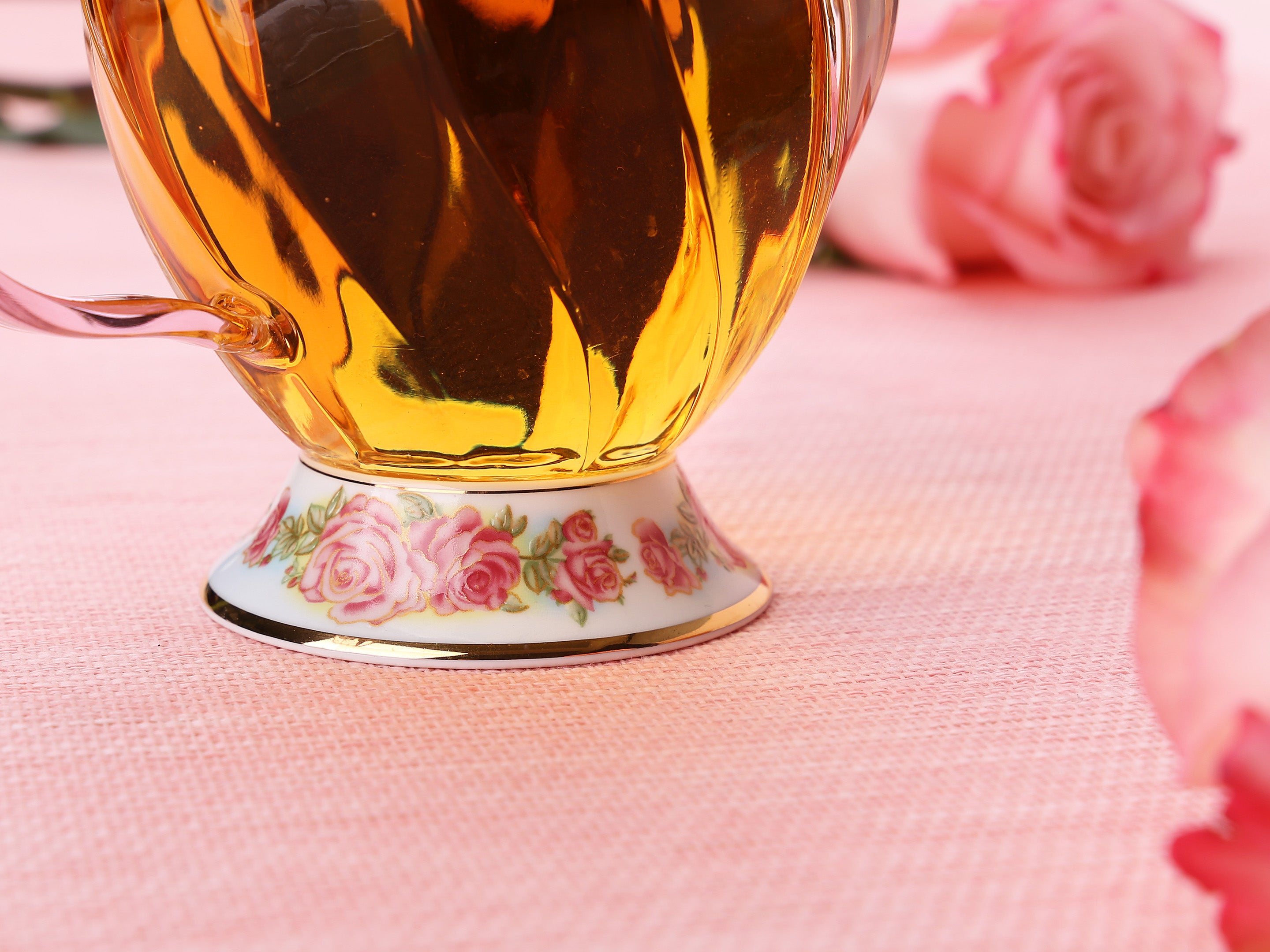 Clear Glass Teapot - Fusion Rose Chinese Teapot – EILONG®